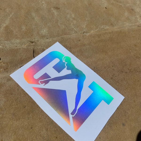 Cat Stripper Decal Etsy