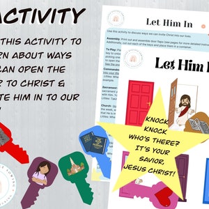 Come Follow Me 2023 |dec 4-10| Open the Door Lesson & Activities ...