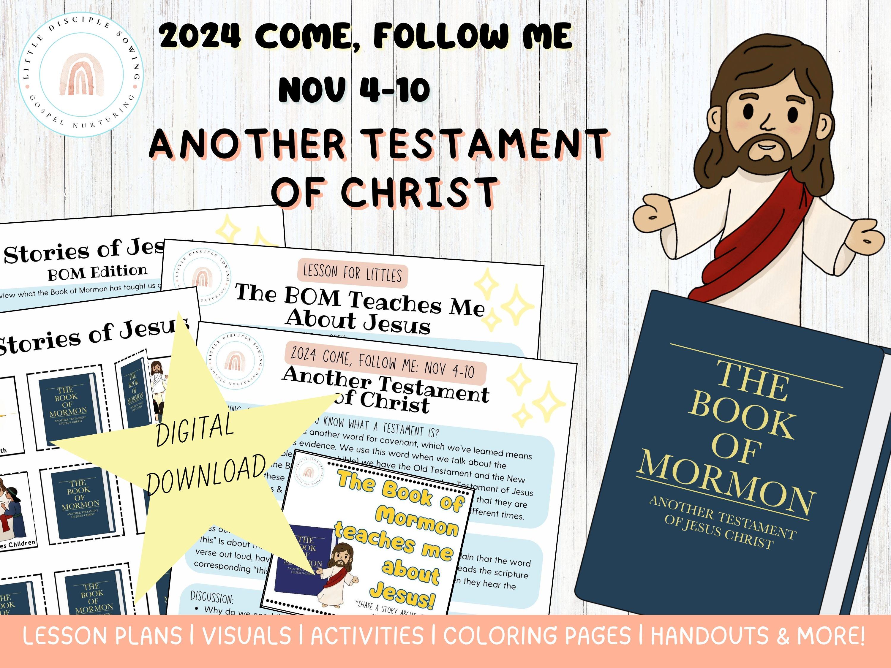 Come Follow Me 2024|nov 4-10|another Testament of Christ Lesson ...