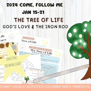 Come Follow Me 2024 |jan 15-21|the Tree of Life Lesson & Activities|the ...