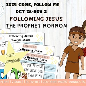 Come Follow Me 2024|oct 28-nov 3|following Jesus Lesson & Activities ...