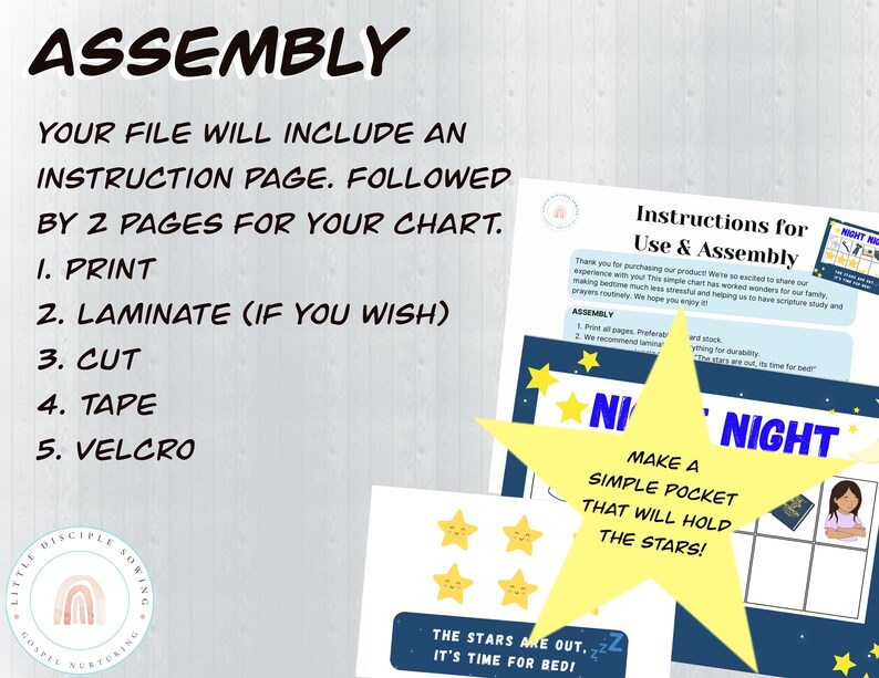 Bedtime Routine Chart| Scriptures & Prayers| Kids Nightly Schedule ...
