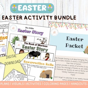 Easter Activity Bundle|easter Story Matching Games|bible & Book of ...