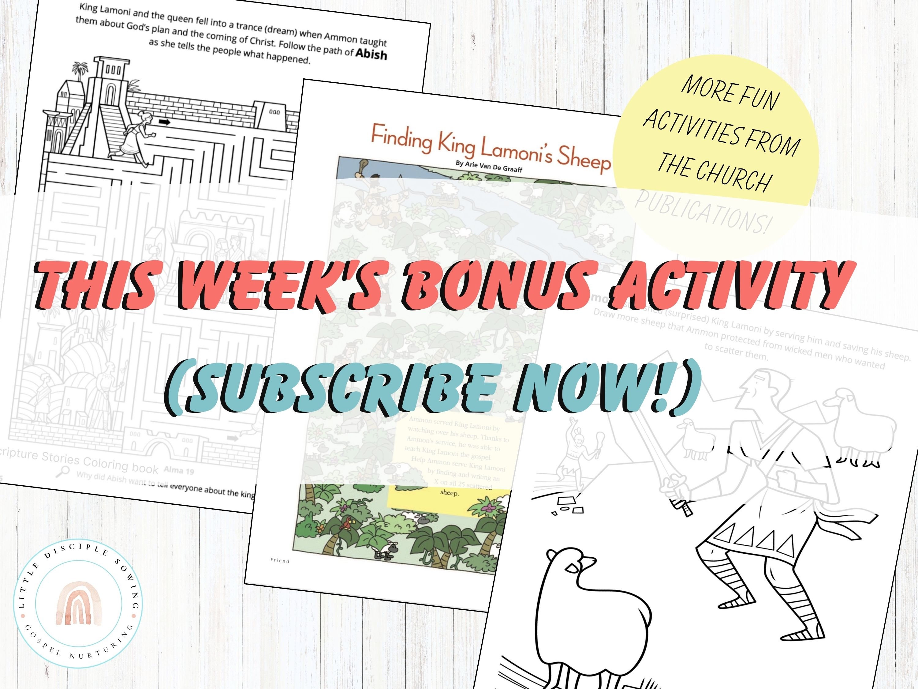 Come Follow Me 2024|july 1-7|missionary Tools Lesson & Activities|ammon ...