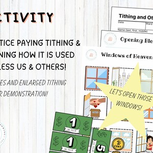 Come Follow Me 2024|oct 14-20|tithing Lesson & Activities|open the ...