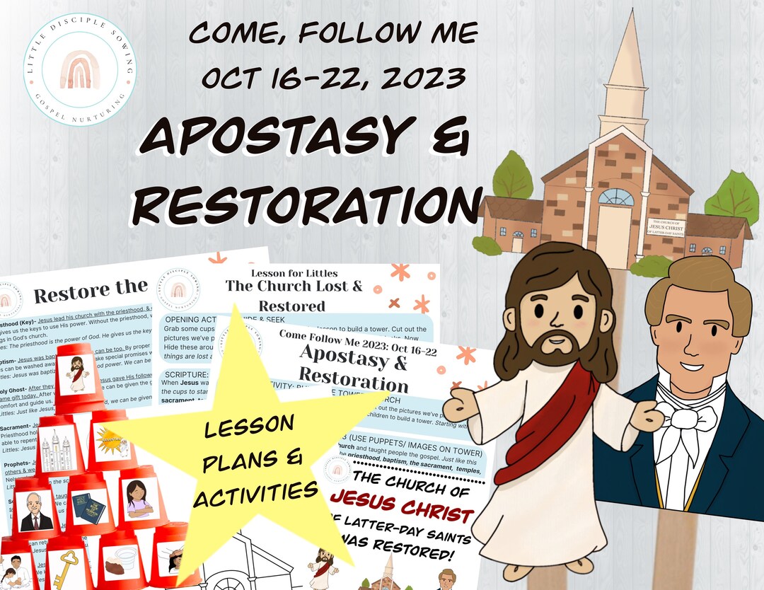 Come Follow Me 2023 | Oct 16-22| Apostasy & Restoration Lesson and ...