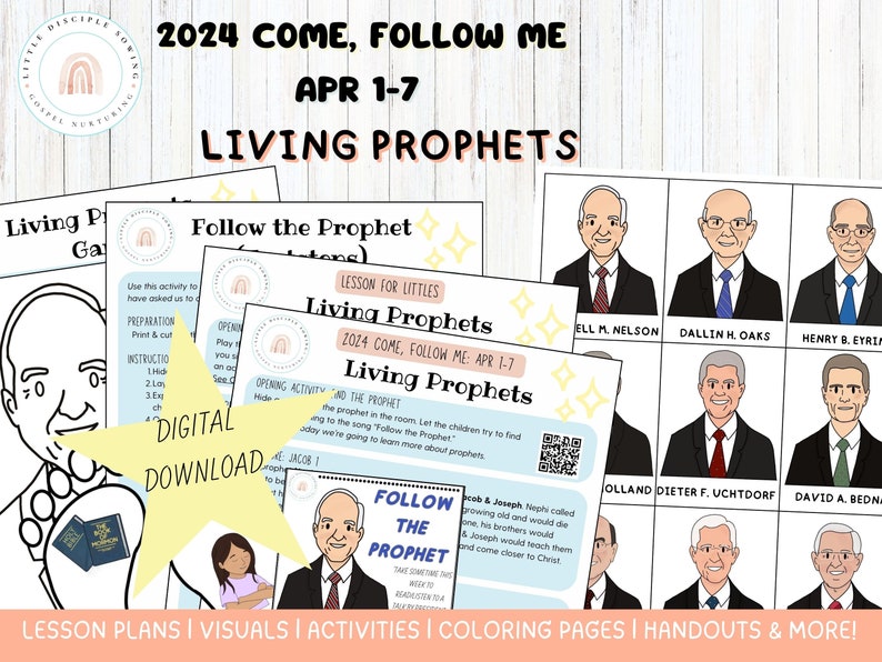 Come Follow Me 2024|april 1-7|living Prophets Lesson & Activities ...