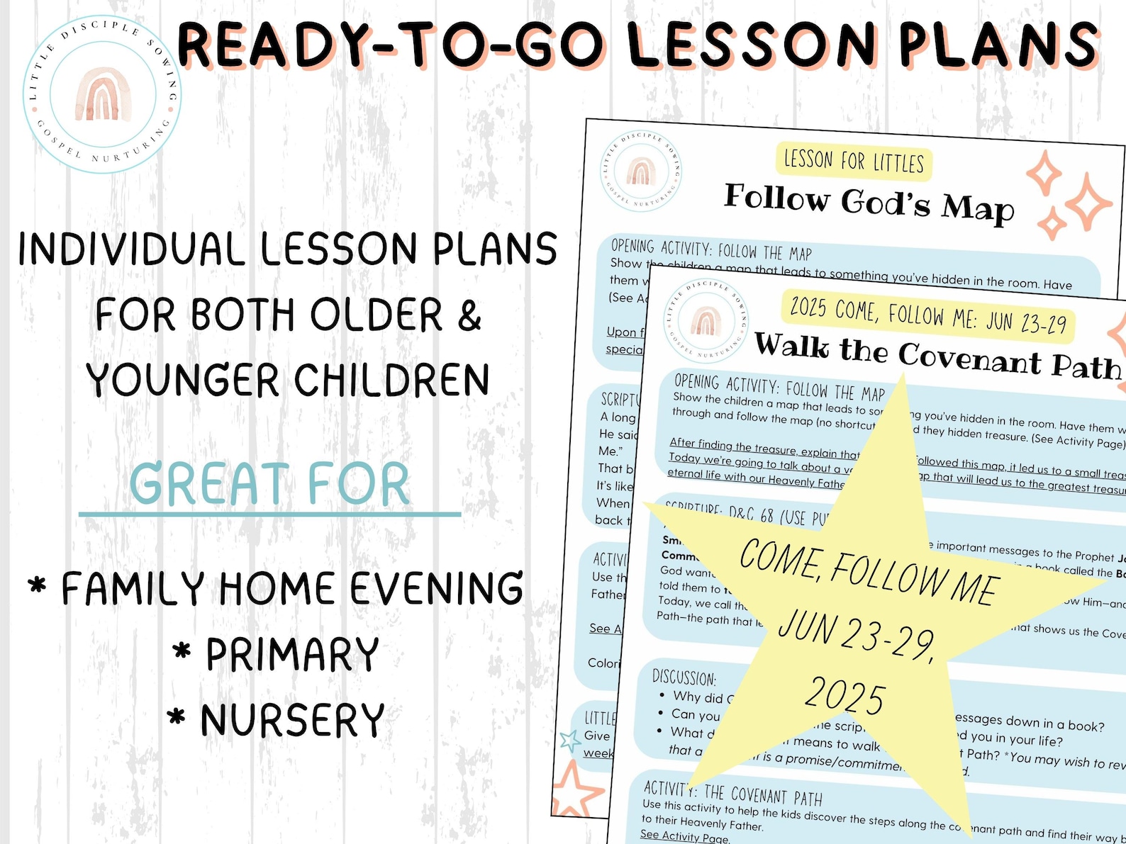 Come Follow Me 2025|jun 23-29|covenant Path Lesson/activities|doctrine ...