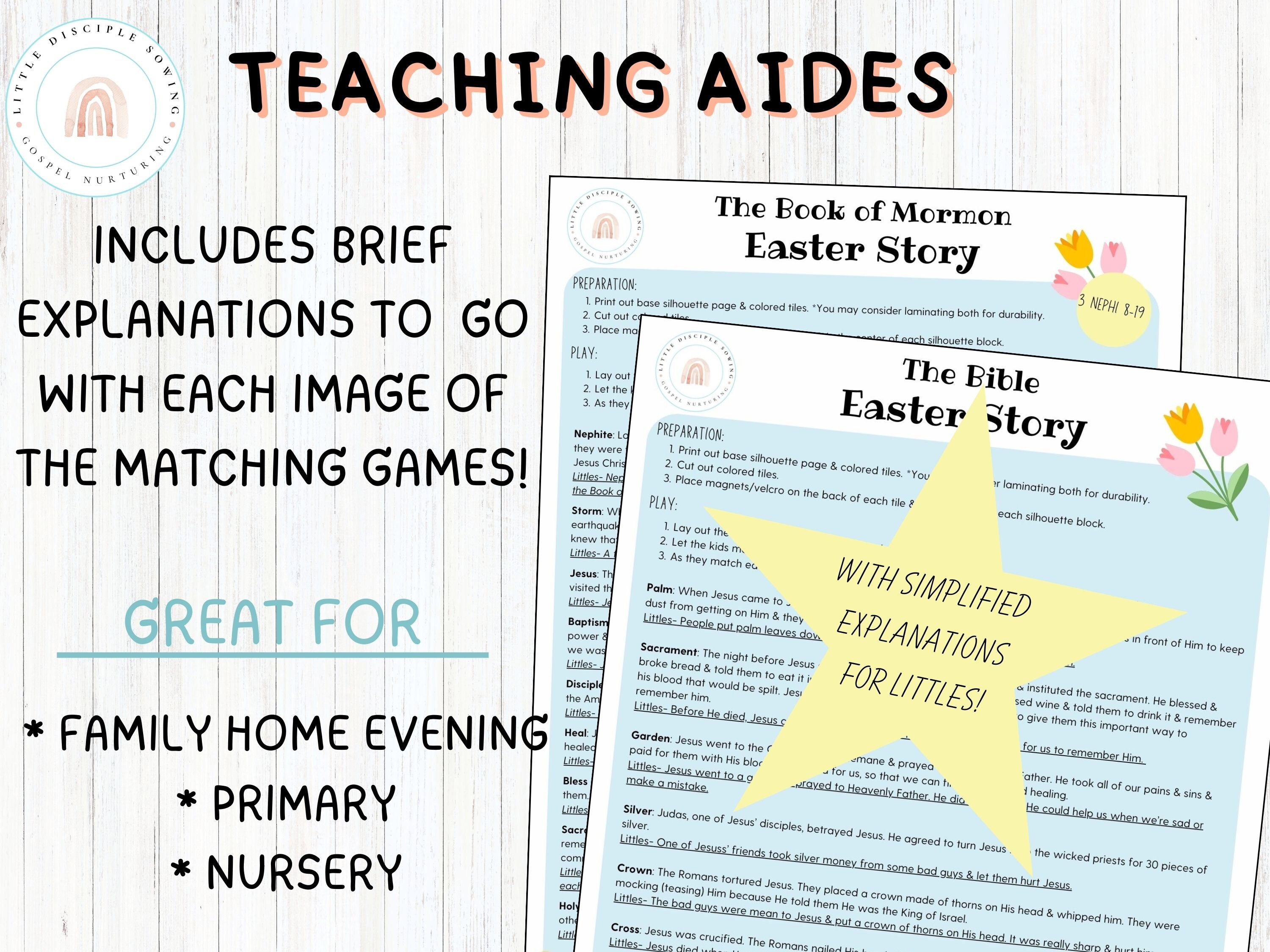 Easter Activity Bundle|easter Story Matching Games|bible & Book of ...