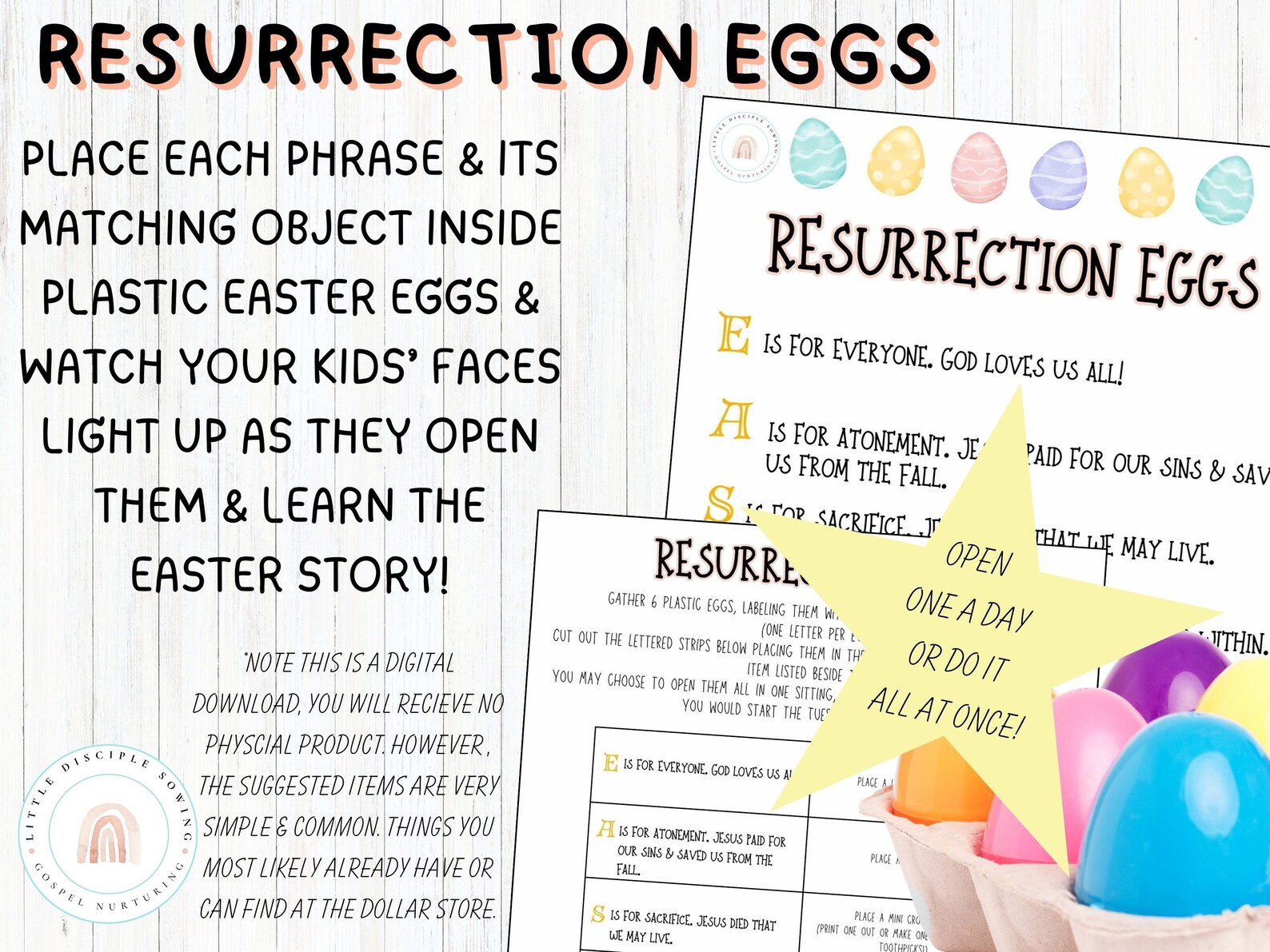 Easter Activity Bundle|easter Story Matching Games|bible & Book of ...