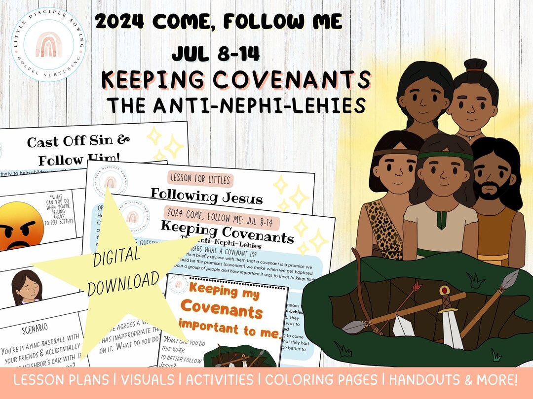 Come Follow Me 2024|july 8-14|keeping Covenants Lesson & Activities ...