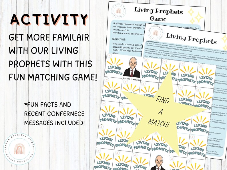 Come Follow Me 2024|april 1-7|living Prophets Lesson & Activities ...