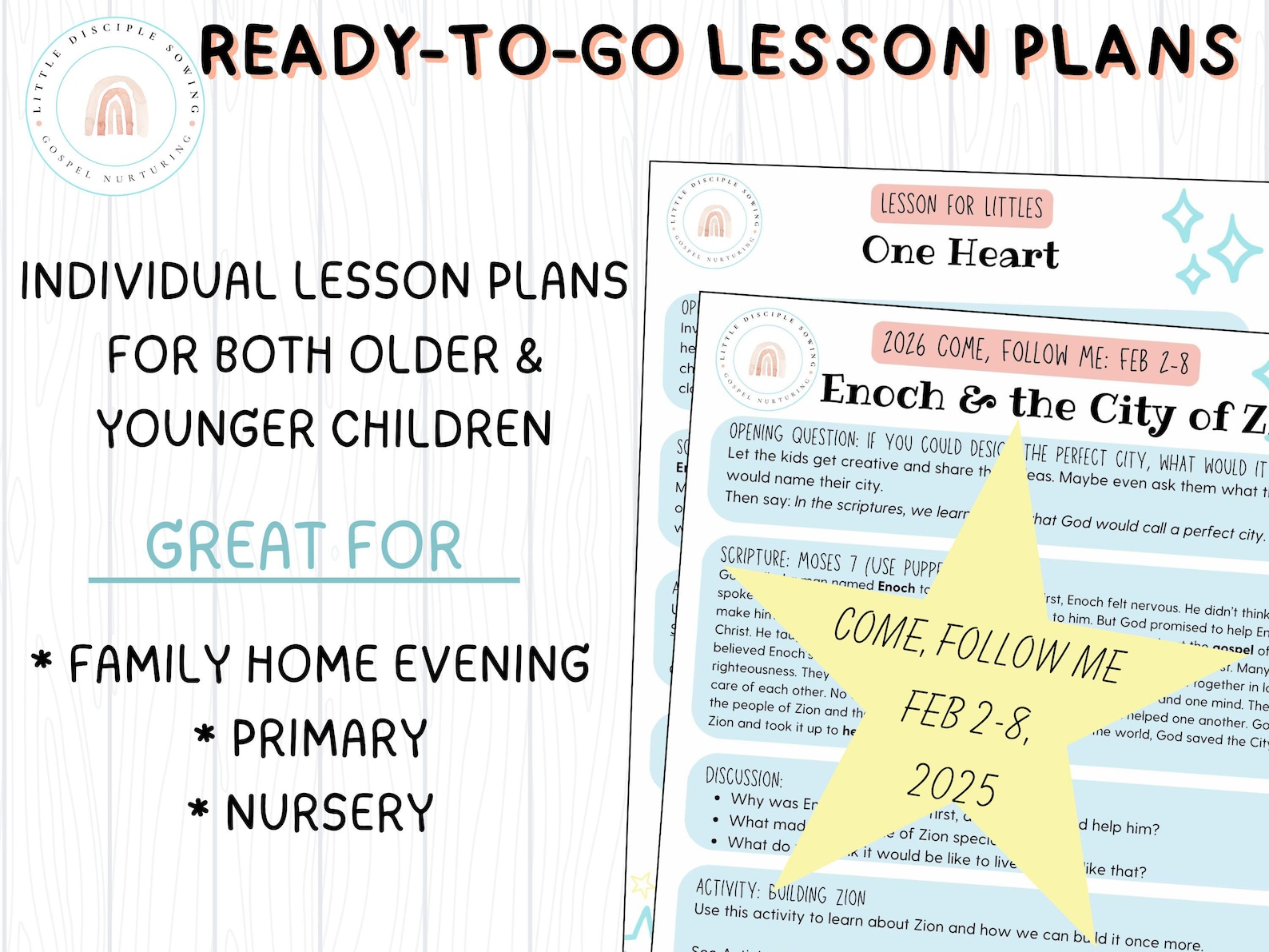 Come Follow Me 2026|feb 2-8|enoch and the City of Zion Lesson ...