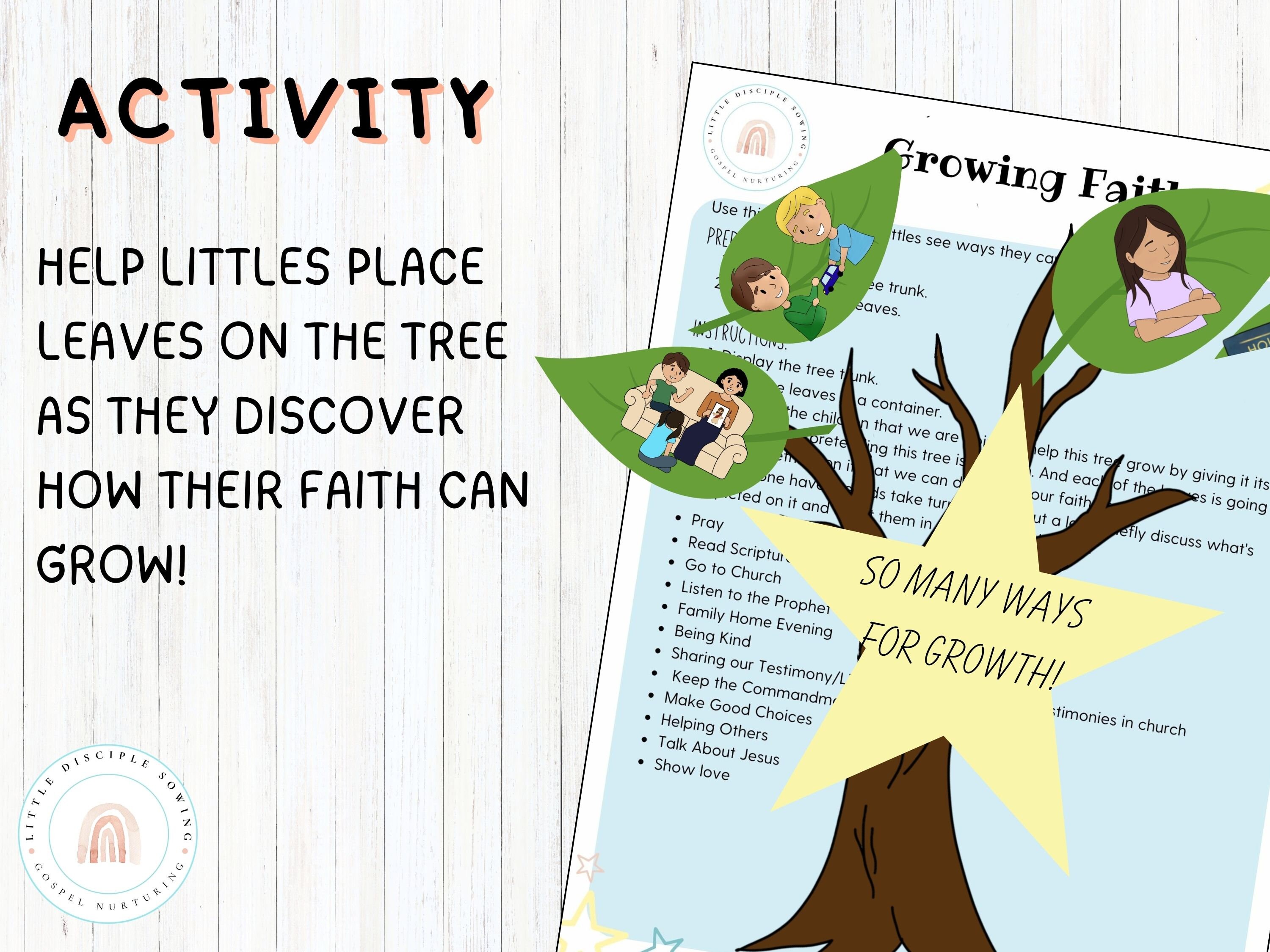 Come Follow Me 2024|july 22-28|growing Faith Lesson & Activities ...