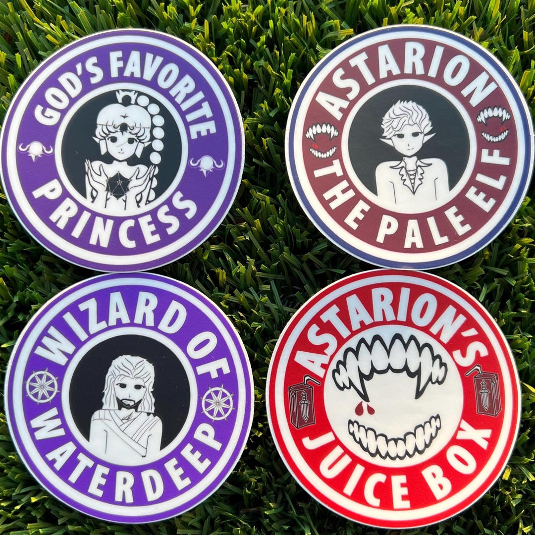BG3 Vinyl Stickers - Etsy