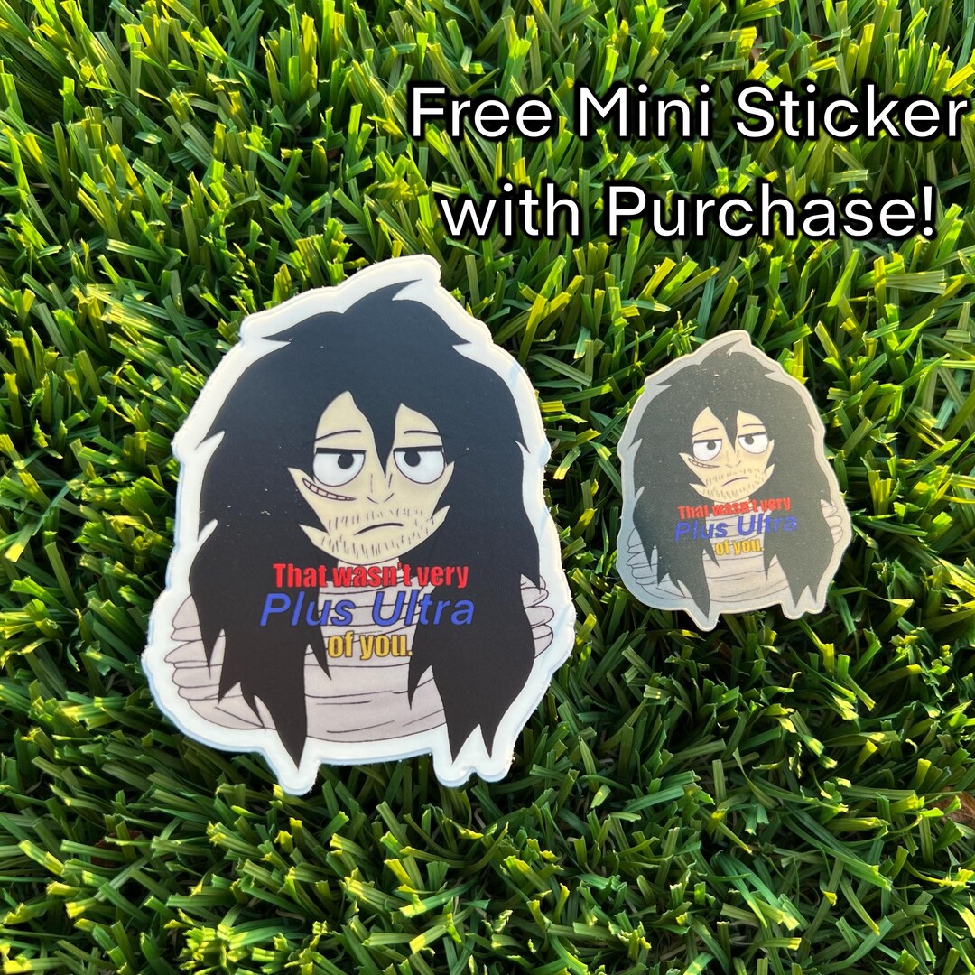 Aizawa Sticker: My Hero Academia, Weatherproof Vinyl (2") - Etsy