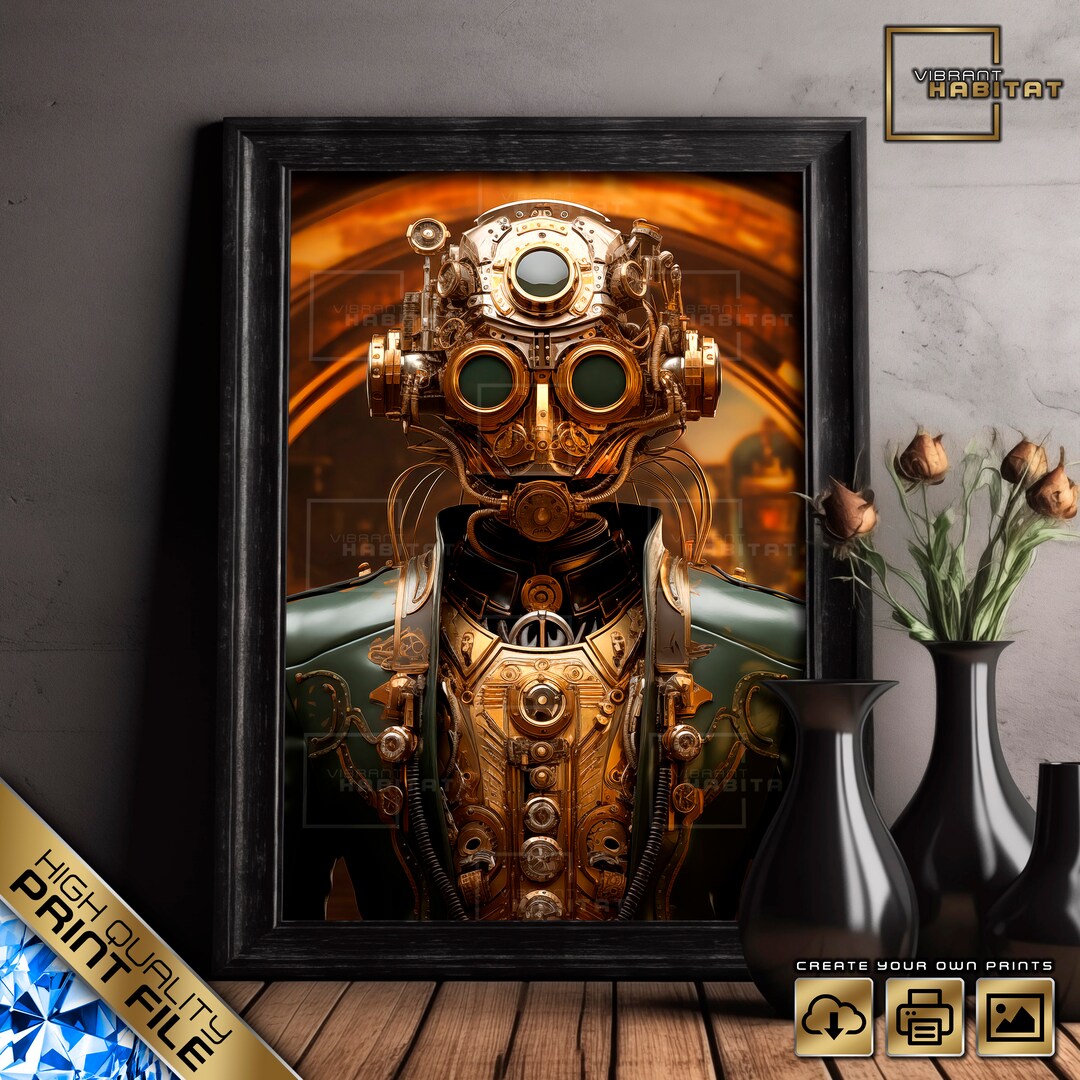 Brass Heroes Steampunk Poster, Steampunk Artwork, Industrial Art ...