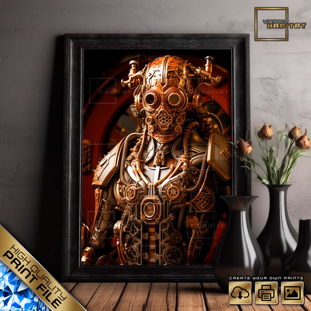Brass Heroes Steampunk Poster, Steampunk Artwork, Industrial Art ...