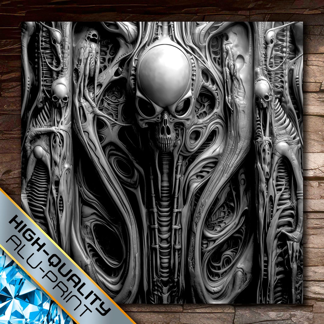 Metal Poster Giger Inspired Biomechanics Poster on - Etsy