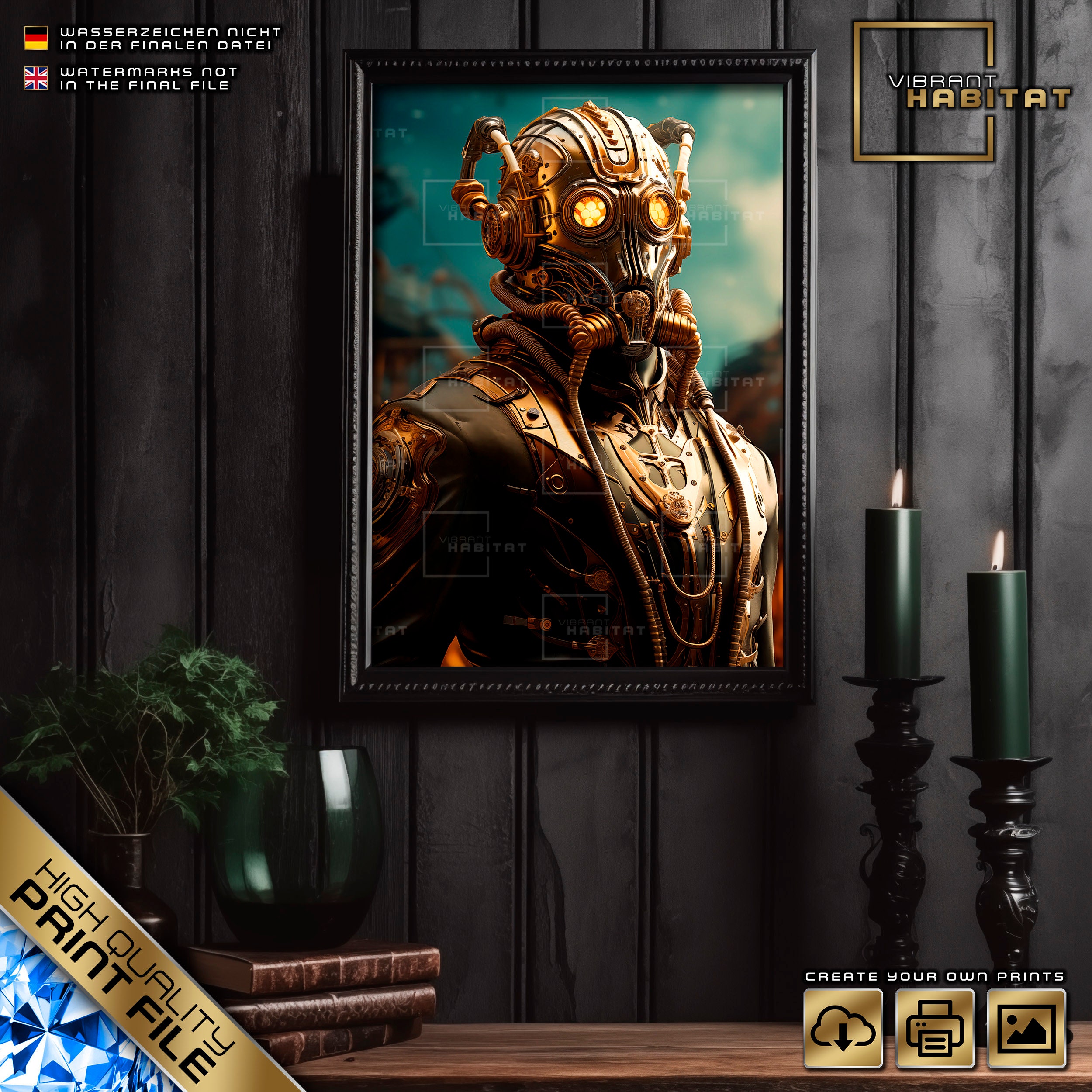 Brass Heroes Steampunk Poster, Steampunk Artwork, Industrial Art ...