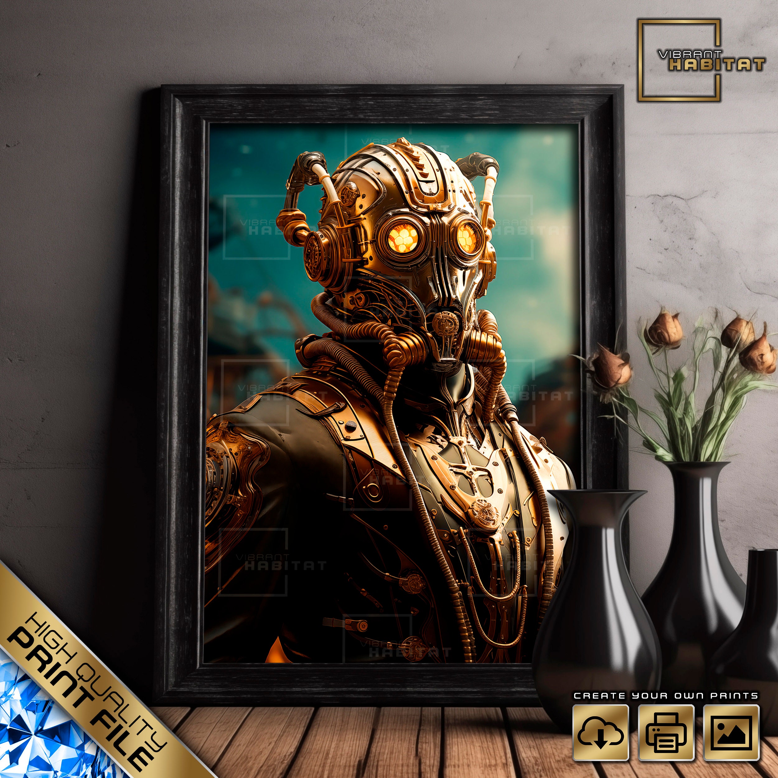 Brass Heroes Steampunk Poster, Steampunk Artwork, Industrial Art ...