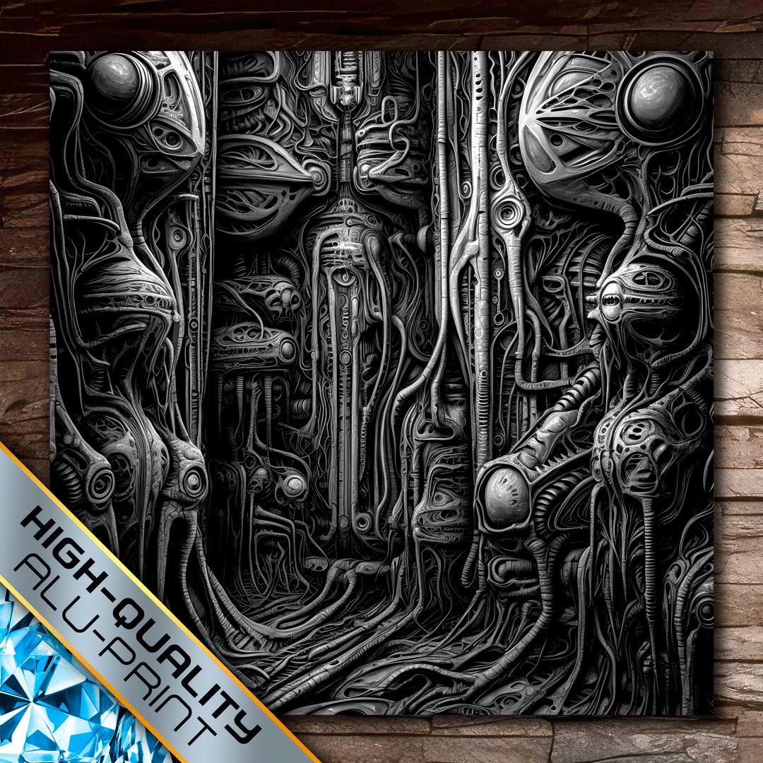 Metal Poster Giger Inspired Biomechanics Poster on - Etsy