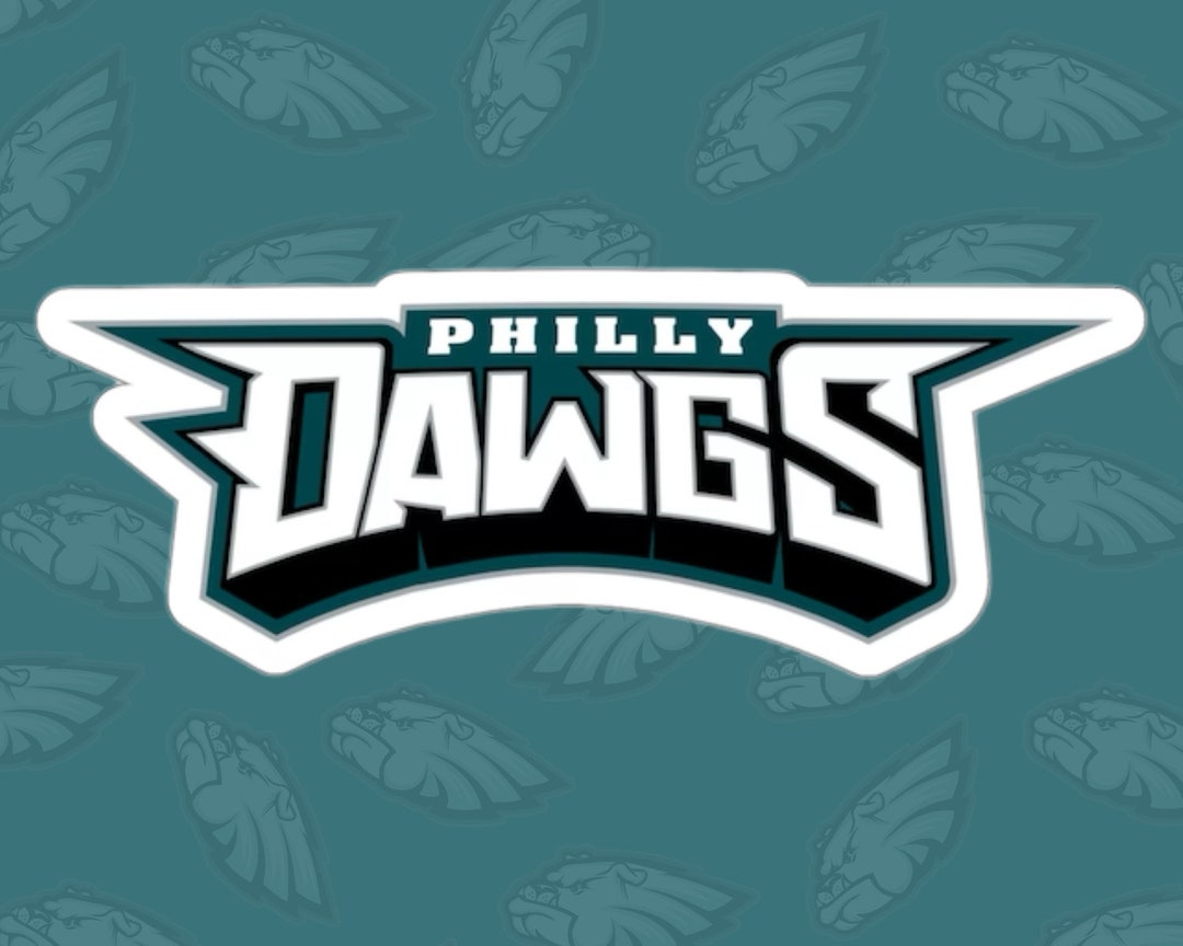Philly Dawgs Sticker Philadelphia Eagles Georgia Bulldogs - Etsy