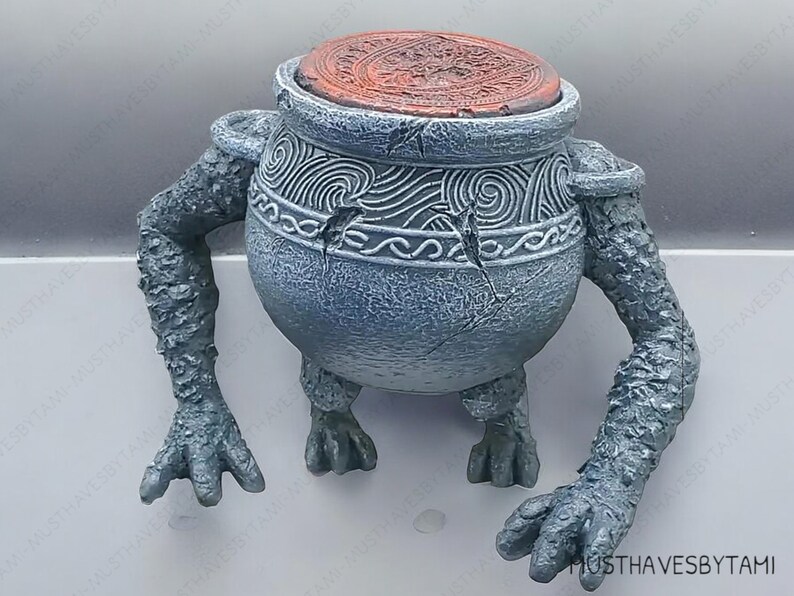 Elden's Ring Peripheral Warrior Pot Alexander Jar Pot Brother Hand-made ...