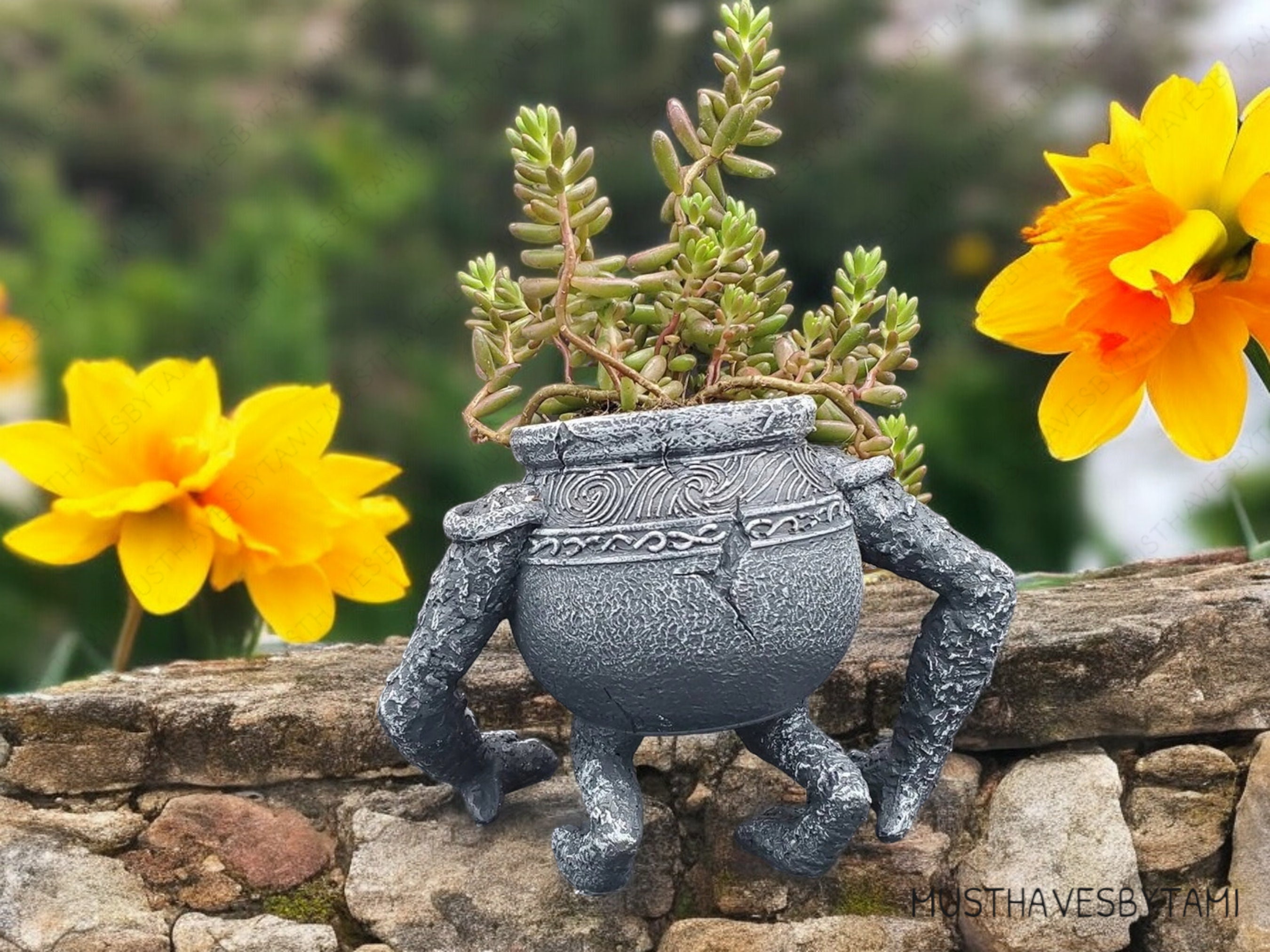 Elden's Ring Peripheral Warrior Pot Alexander Jar Pot Brother Hand-made ...