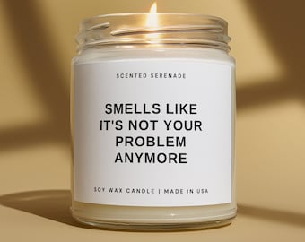 Retirement Candle | Smells Like It's Not Your Problem Anymore | Premium ...