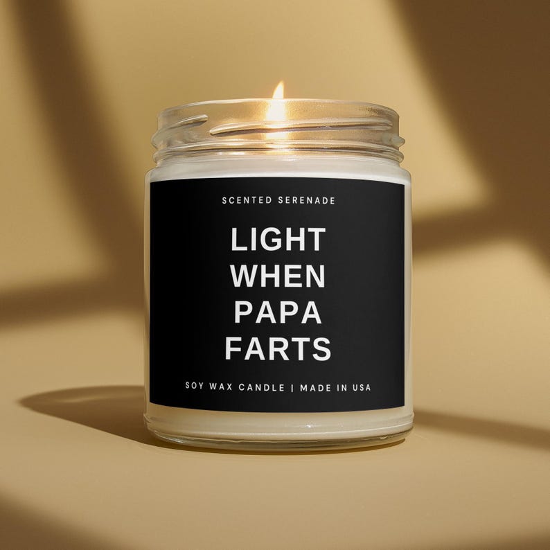 Funny Grandpa Candle, Fathers Day Gift for Grandpa, Light When Papa ...