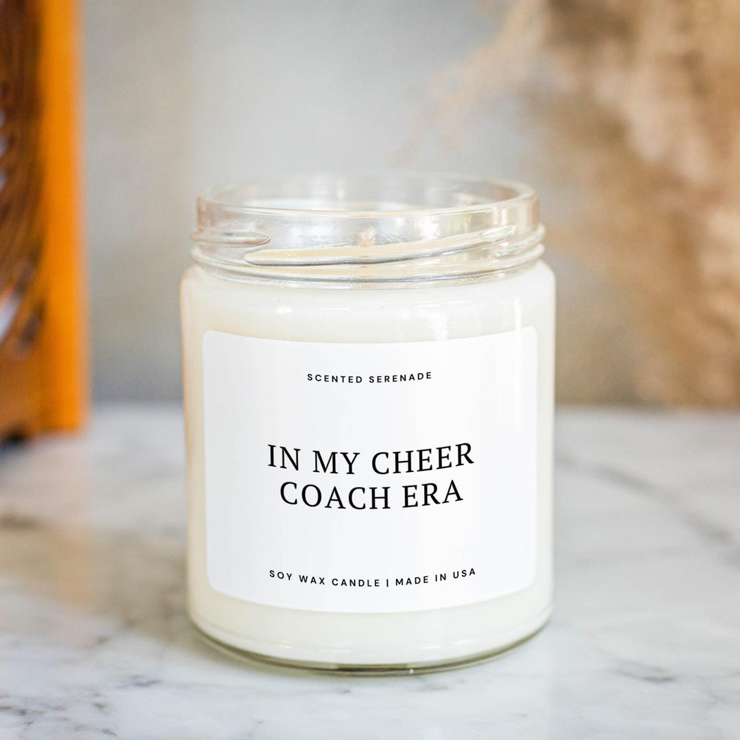 Cheer Coach Era Candle, Cheer Competition, Gift for Cheer Coach Gift ...