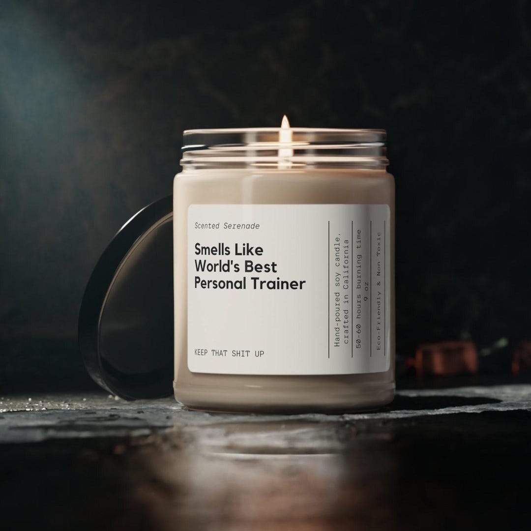 World's Best Personal Trainer Candle, Gift for Personal Trainer, Funny ...