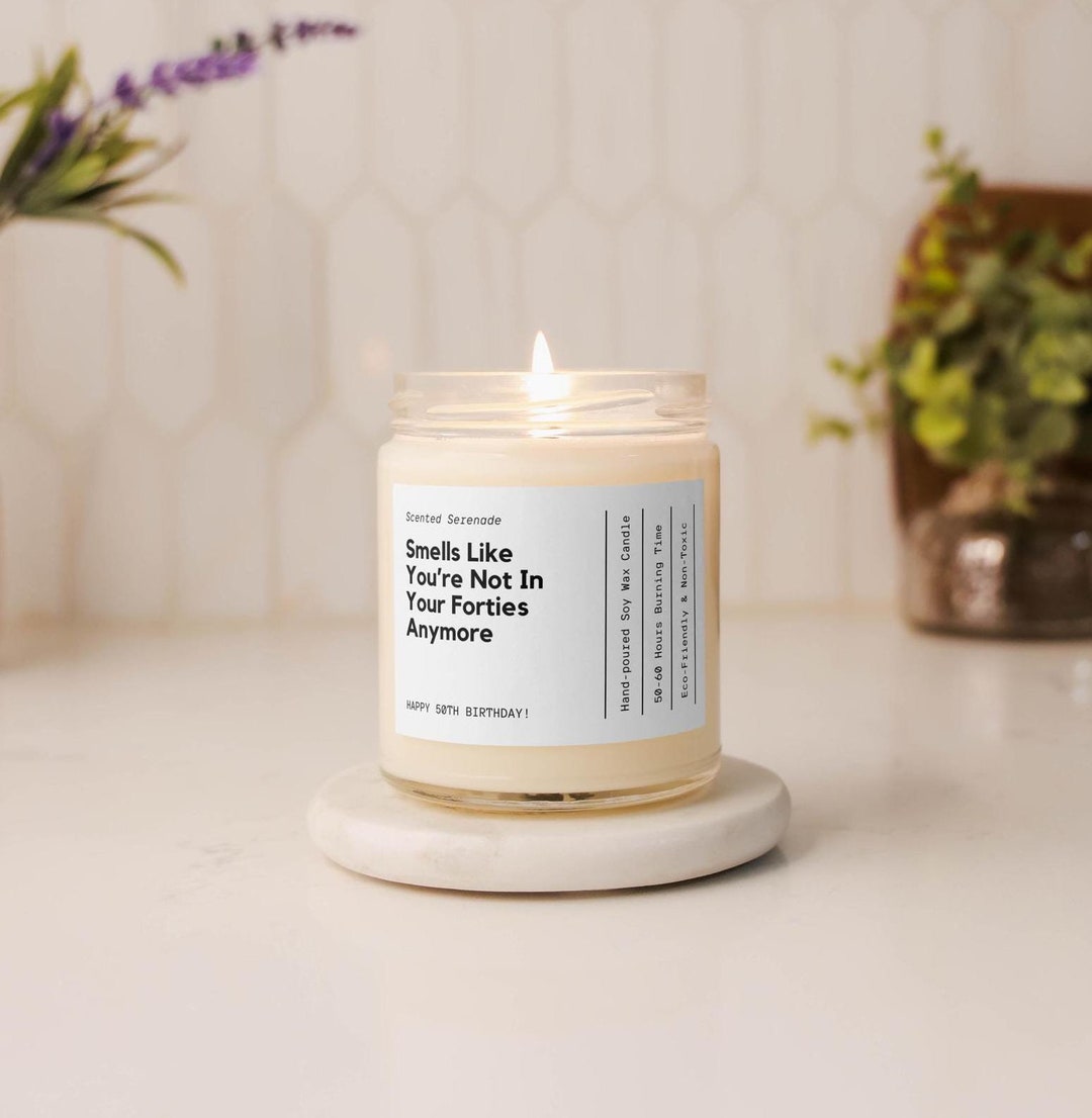Funny 50th Birthday Candle, Gag Gift Turning 50, Birthday Present for ...
