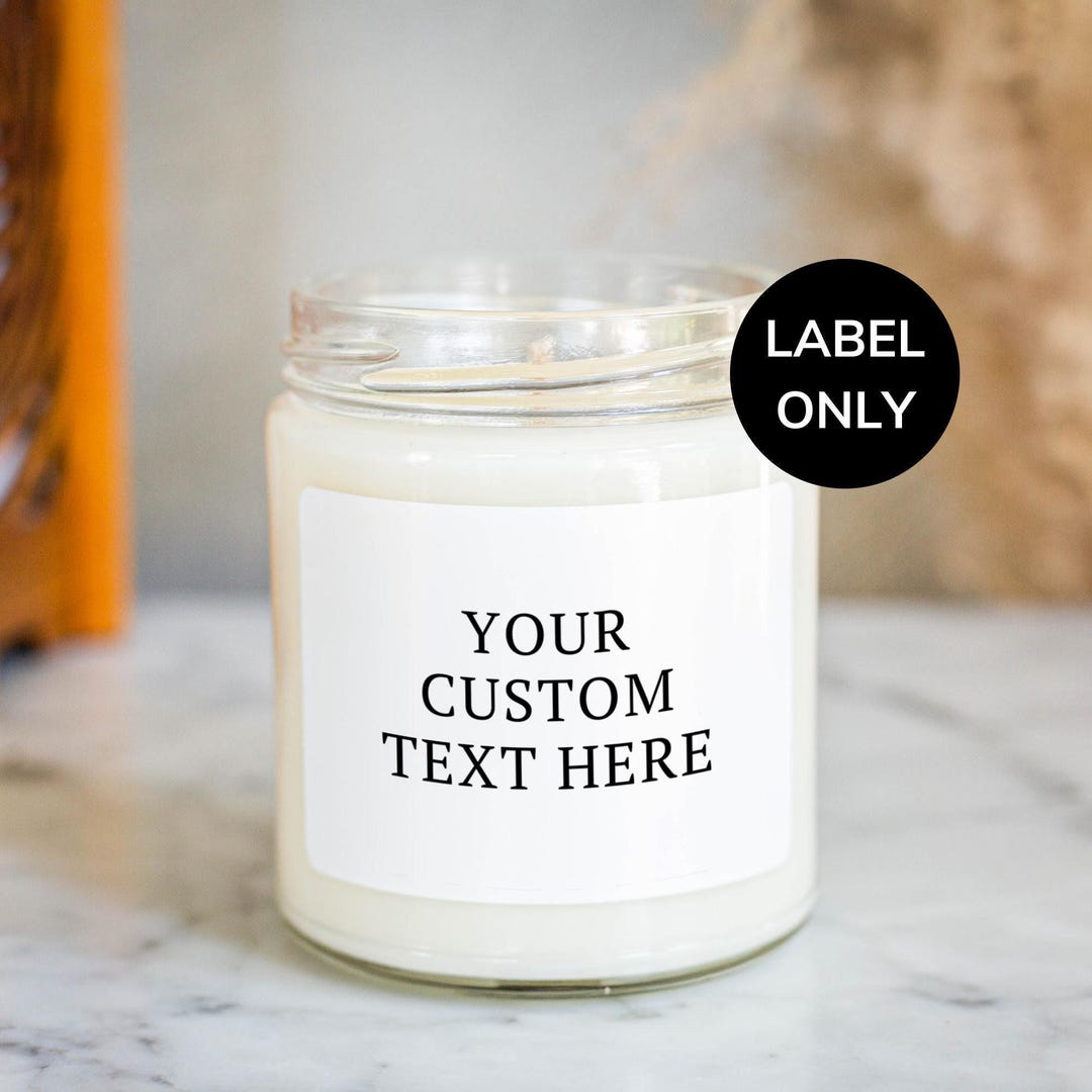 Custom Candle Labels, Personalized Candle Label, Custom Label ...