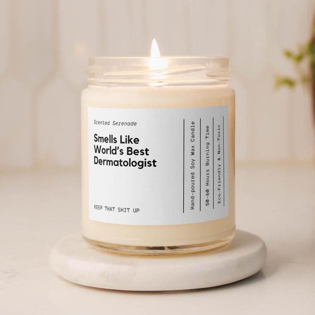 World's Best Dermatologist Candle, New Dermatologist Gift, Gift for ...