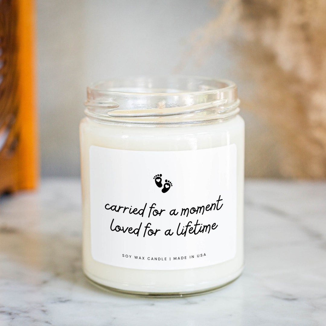 Miscarriage Gift, Baby Loss Memorial Candle, Angel Baby Candle Gift ...