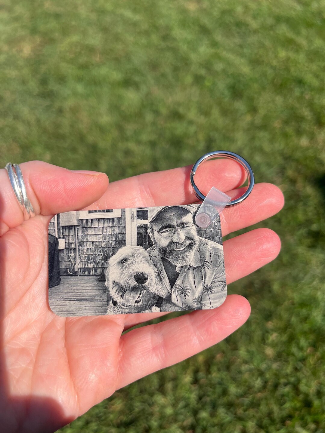 Personalized Photo Engraved Keychain – Custom Keychain Gift - Etsy