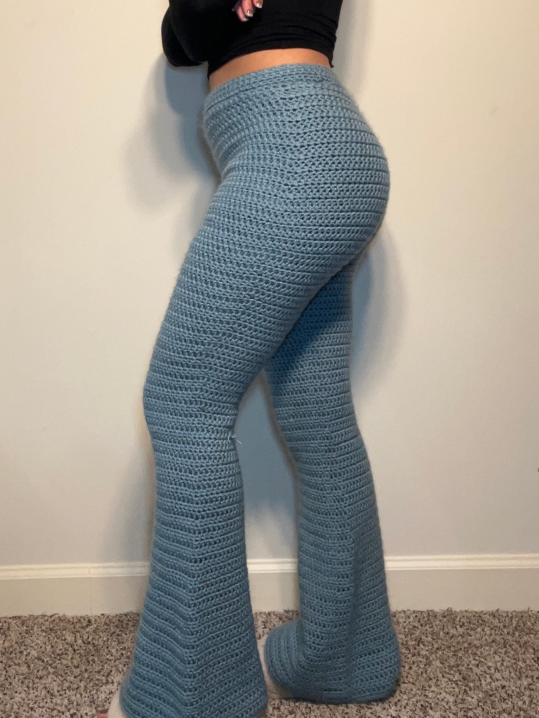 Xine Flared Pants Crochet Pattern - Etsy