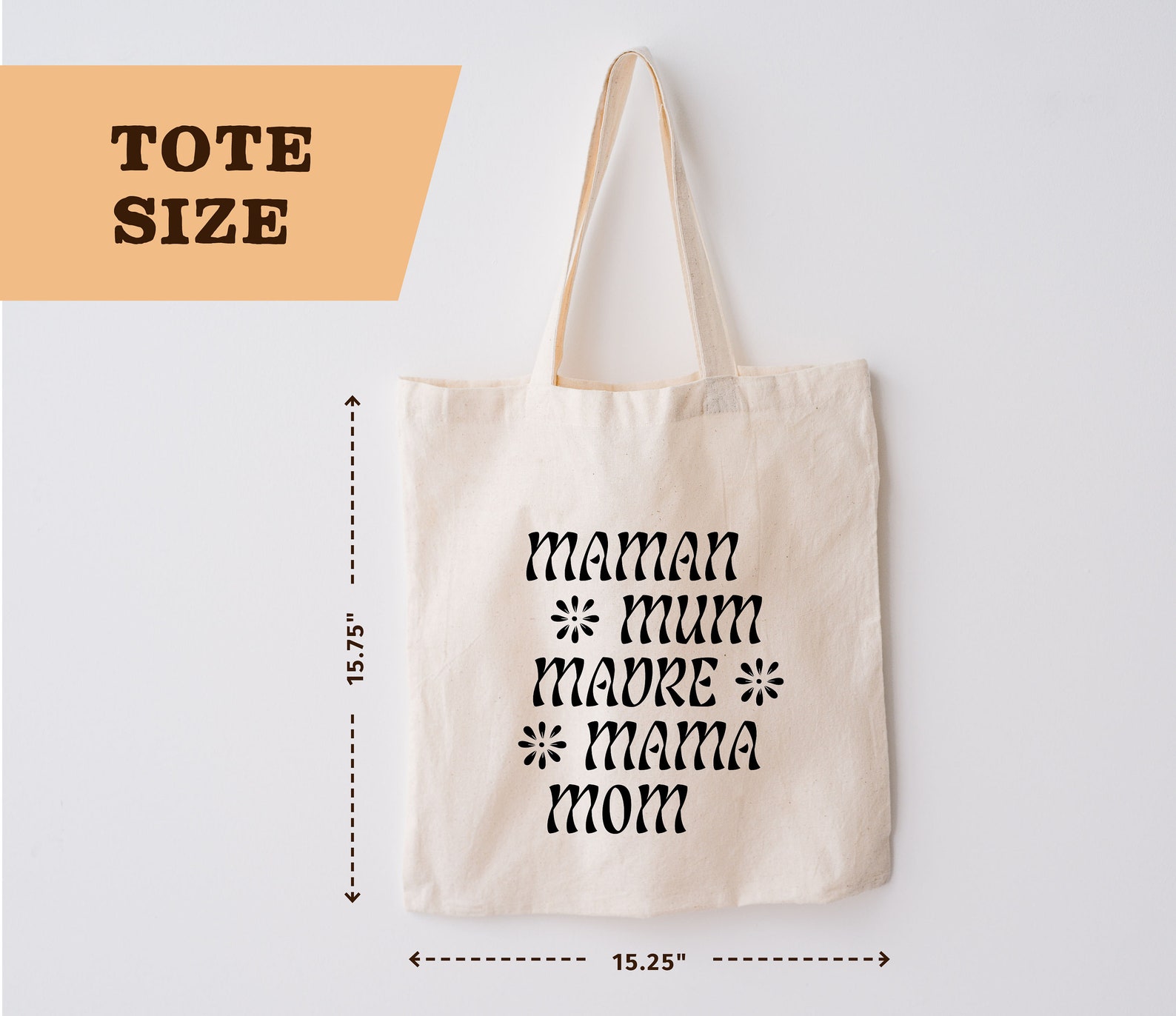Mum Tote Bag, Maman Bag, Mom Bag, University Tote, Heritage Tote Bag ...