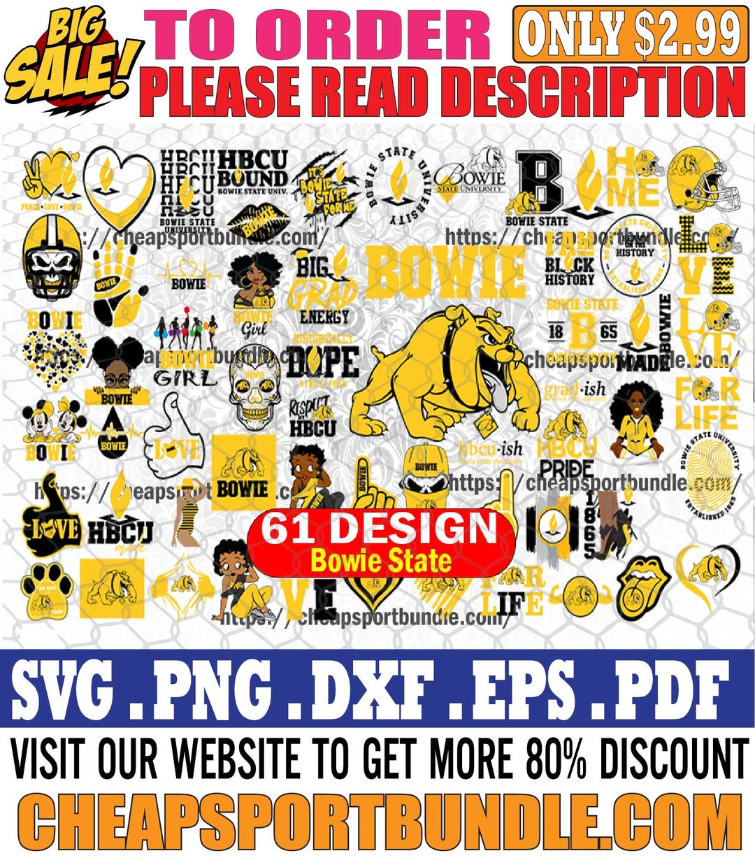 Bowie State University Svg HBCU Svg Collections HBCU Svg - Etsy.de