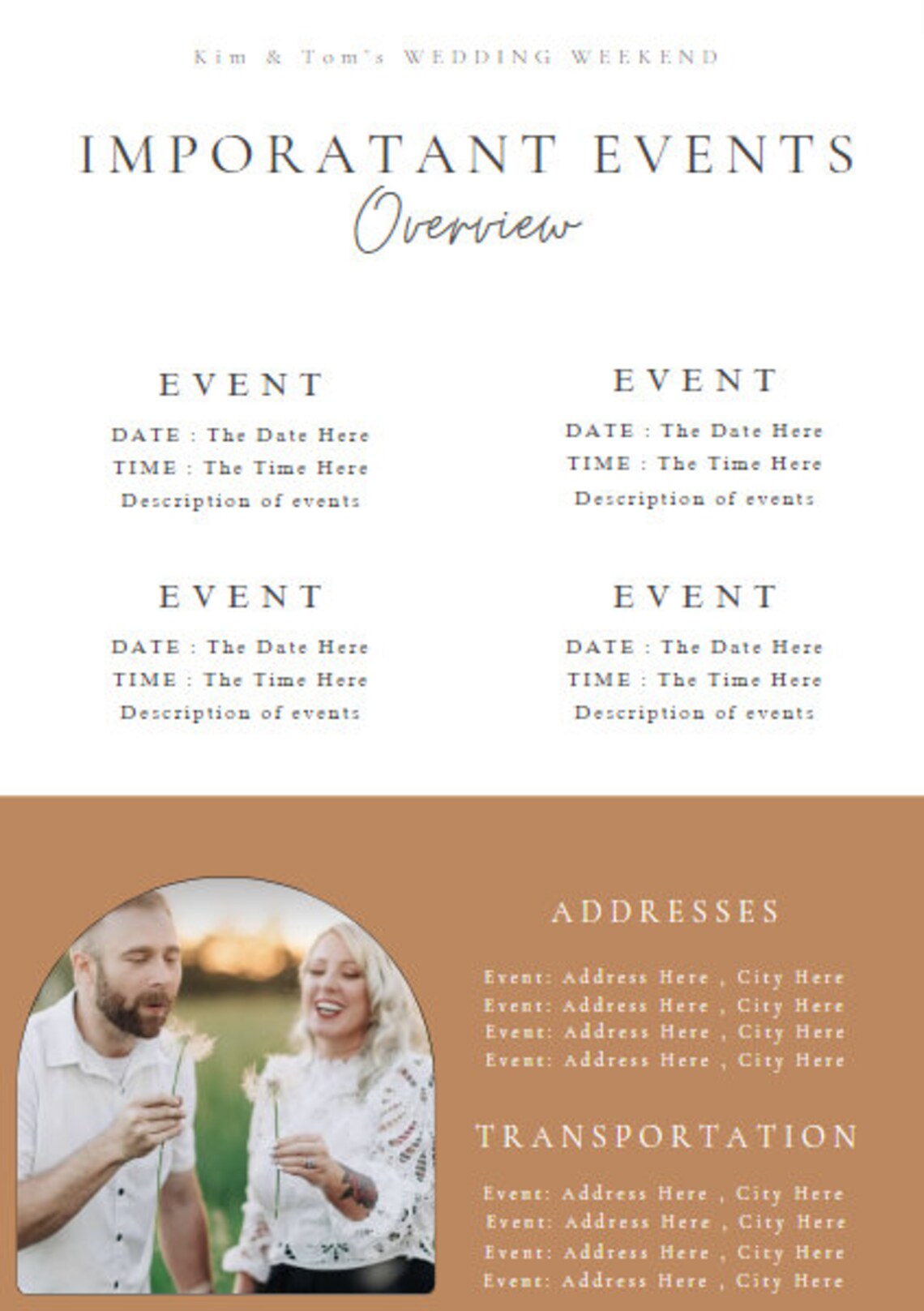 52 Pages! Editable Ultimate Wedding Planning Template! Canva Download ...