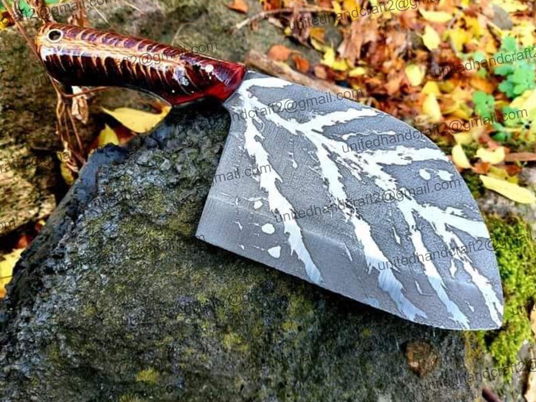 Hand Forged Antique Japanese Butcher Knife Heavy Duty - Etsy