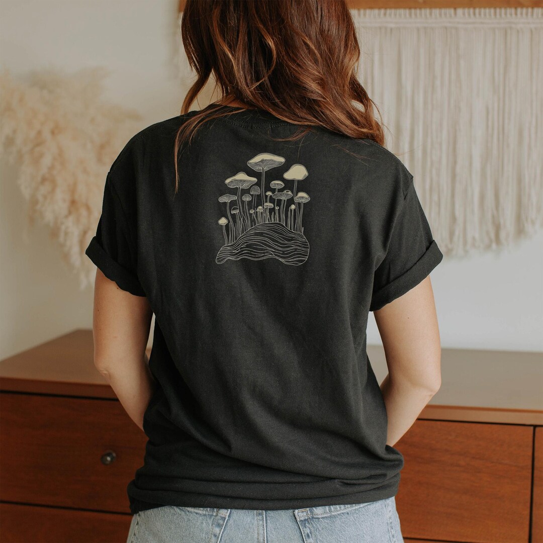 Mushroom Foraging Shirt | Vintage Mycology Art Tee, Forest Fungi ...