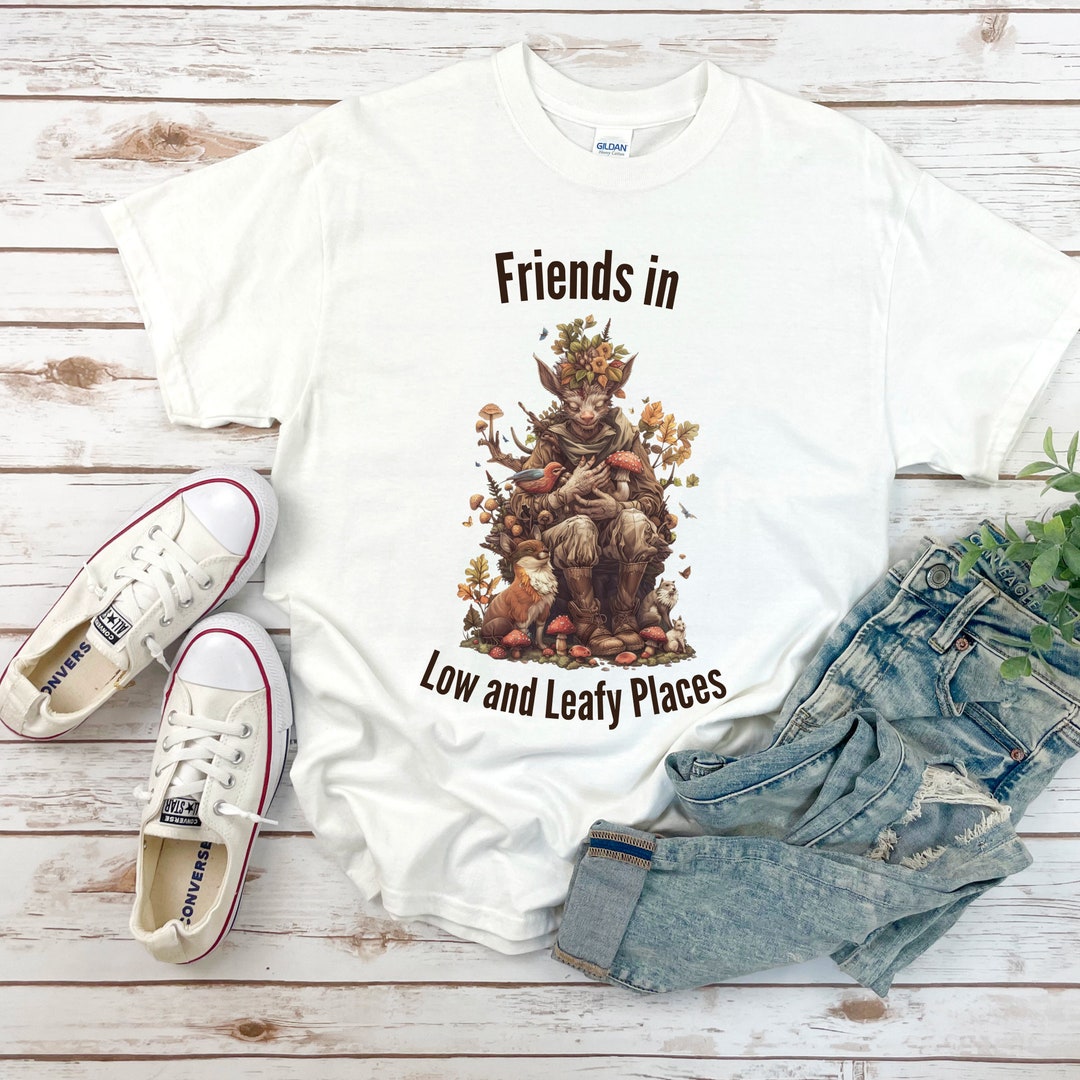 Dark Academia Friends in Low and Leafy Places Shirt Goblincore Graphic Tee Enchanted Forest ...