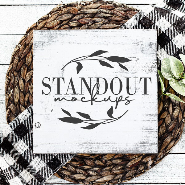 Square Wood Sign - Etsy