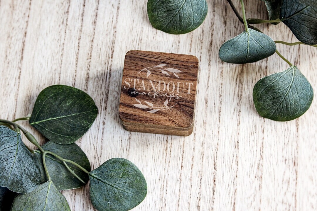 Ring Box Mockup. Wedding Mock Up, Engraved Wooden Products, Print on ...