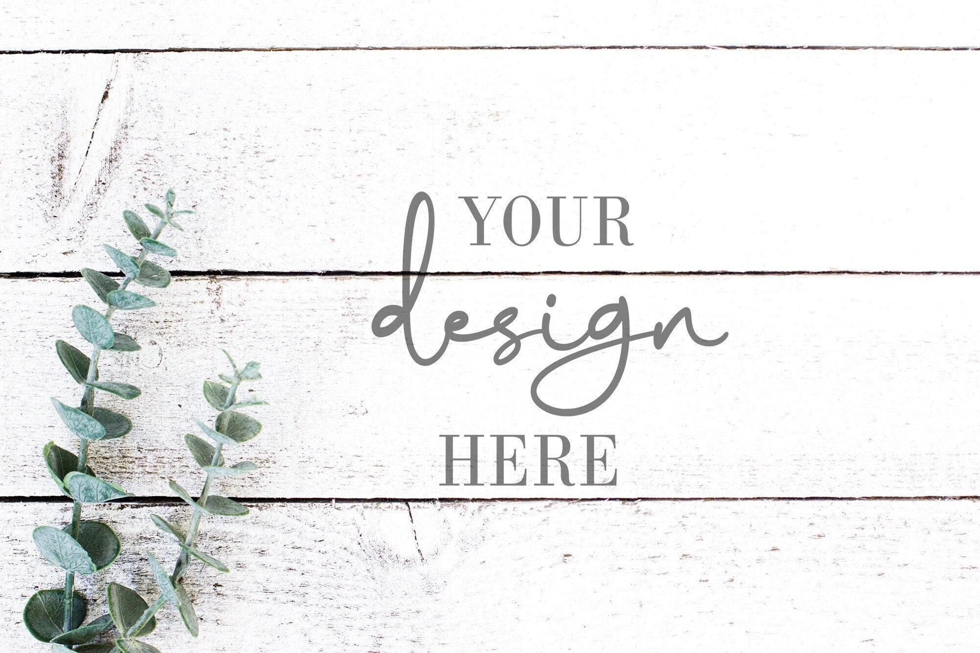 White Shiplap Wood Background Mockup: Styled Flat Lay (digital Download ...