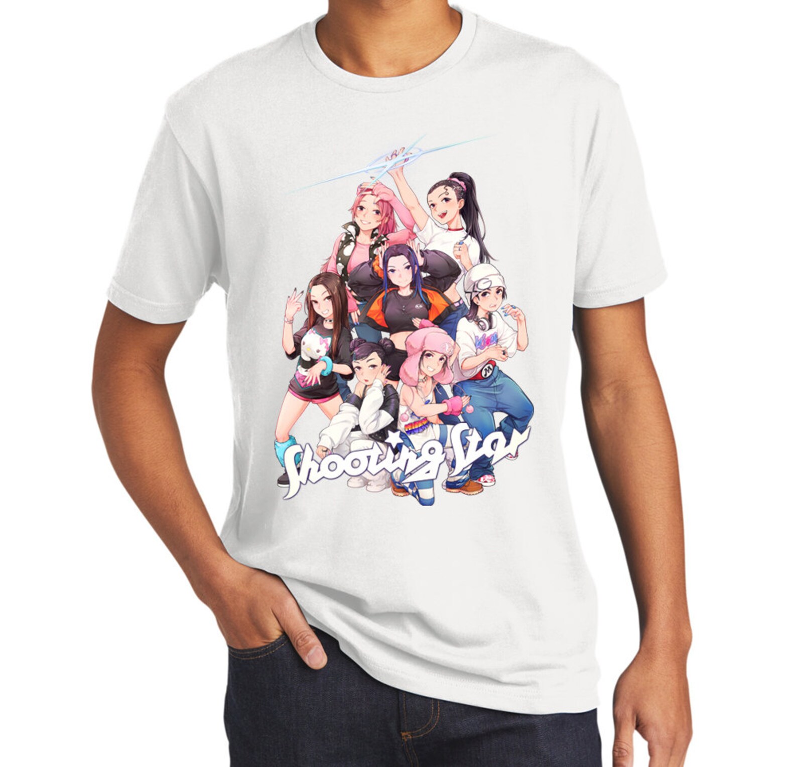 XG Shooting Star Inspired Anime Unisex Graphic T-shirt, KPOP Merch ...