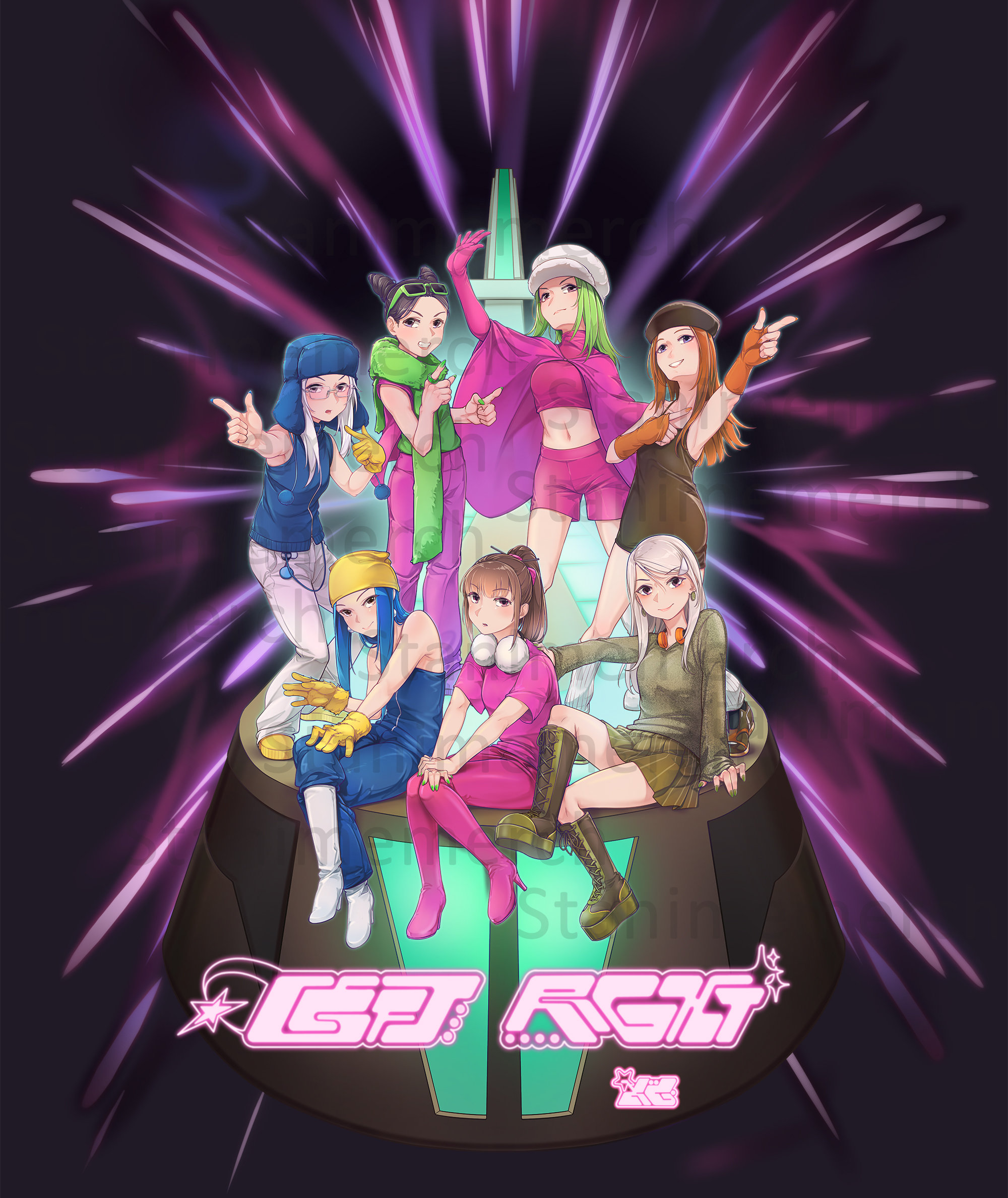 XG Left Right Inspired Anime Style Phone Case, , iPhone 11 - 14, KPOP ...